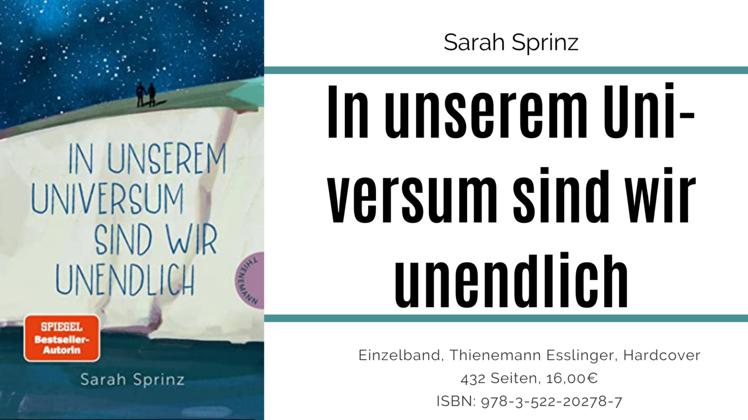 [Rezension] In unserem Universum sind wir unendlich von Sarah Sprinz ...